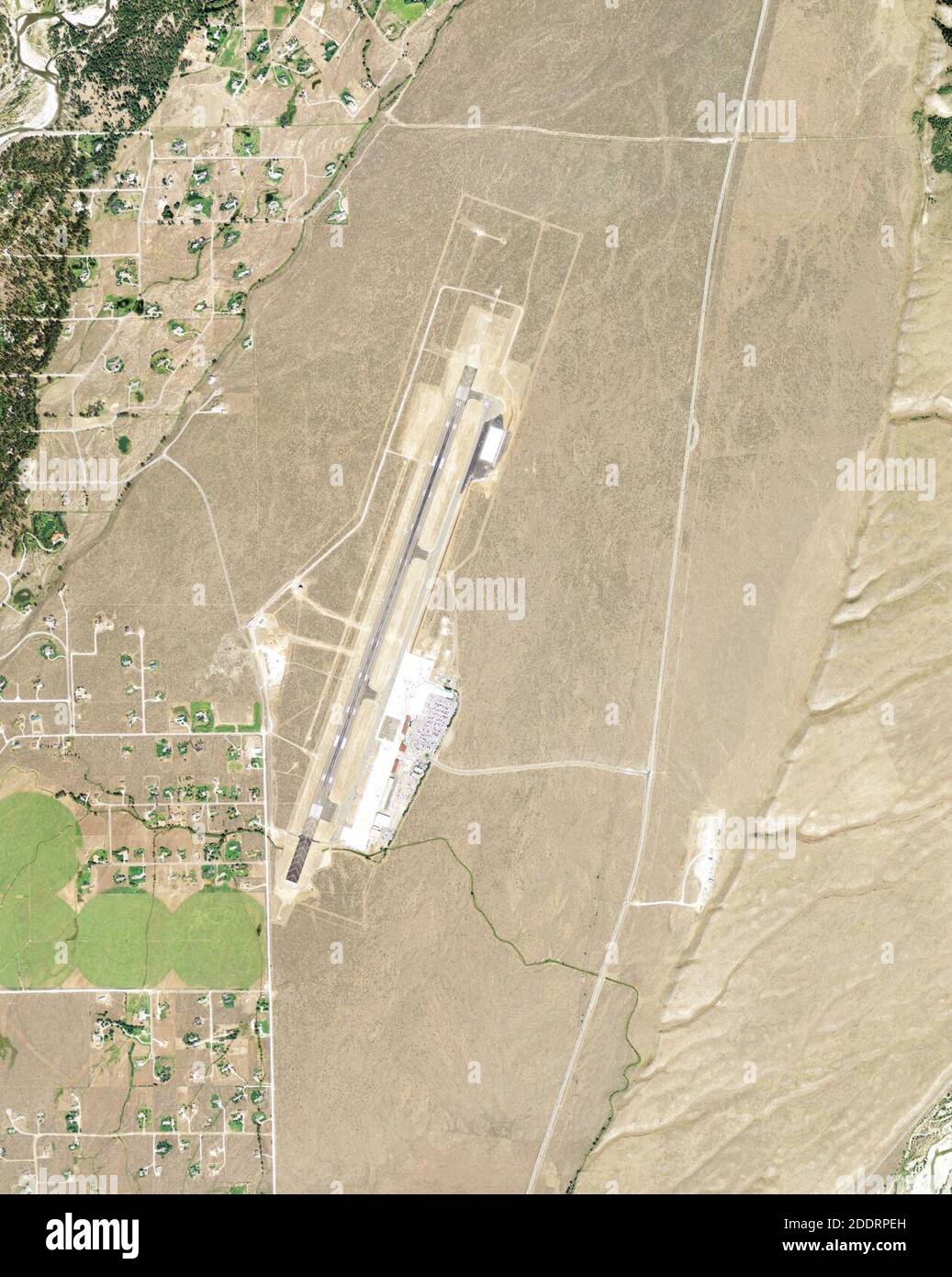 KJAC Aerial Photograph Stock Photo - Alamy