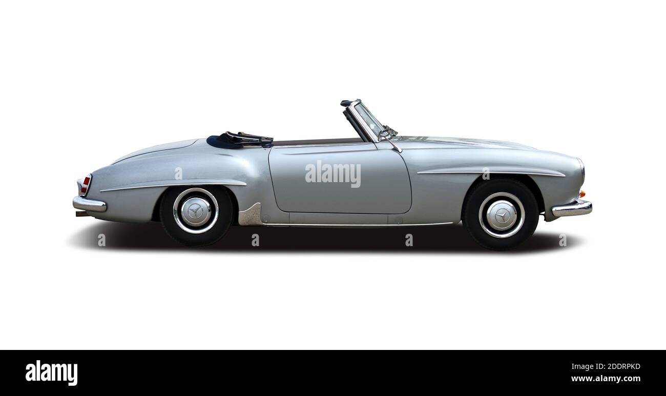 Classic sport cabrio premium car isolated on white background Stock ...