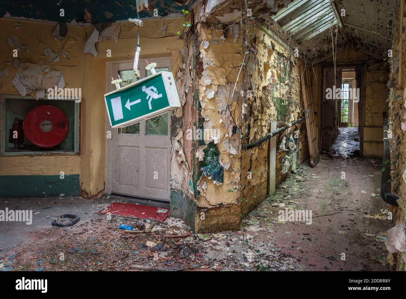 Despite the emergency exit sign, very few patients ever escaped the ...