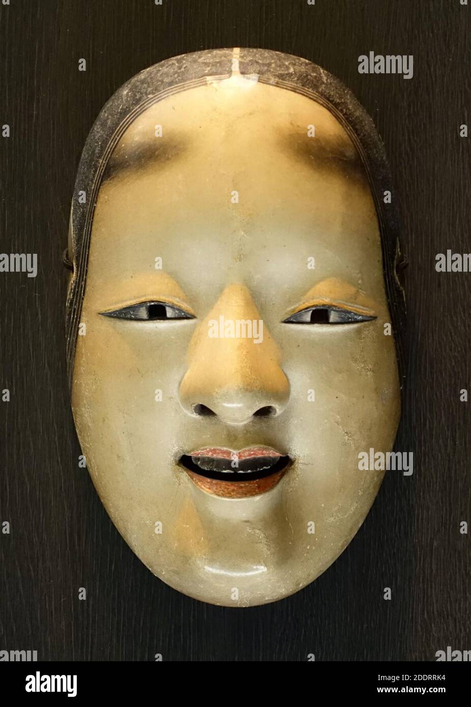Ko'omote type Noh mask, with branded mark Deme Mitsunori, Japan, Edo ...
