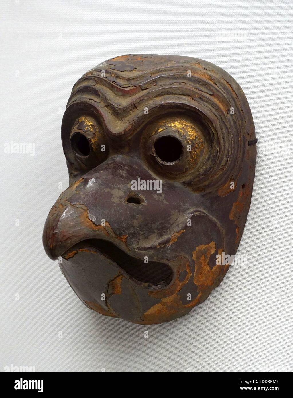 Korobase bugaku mask, lent by Masumida Jinja, Aichi, Japan, Kamakura ...