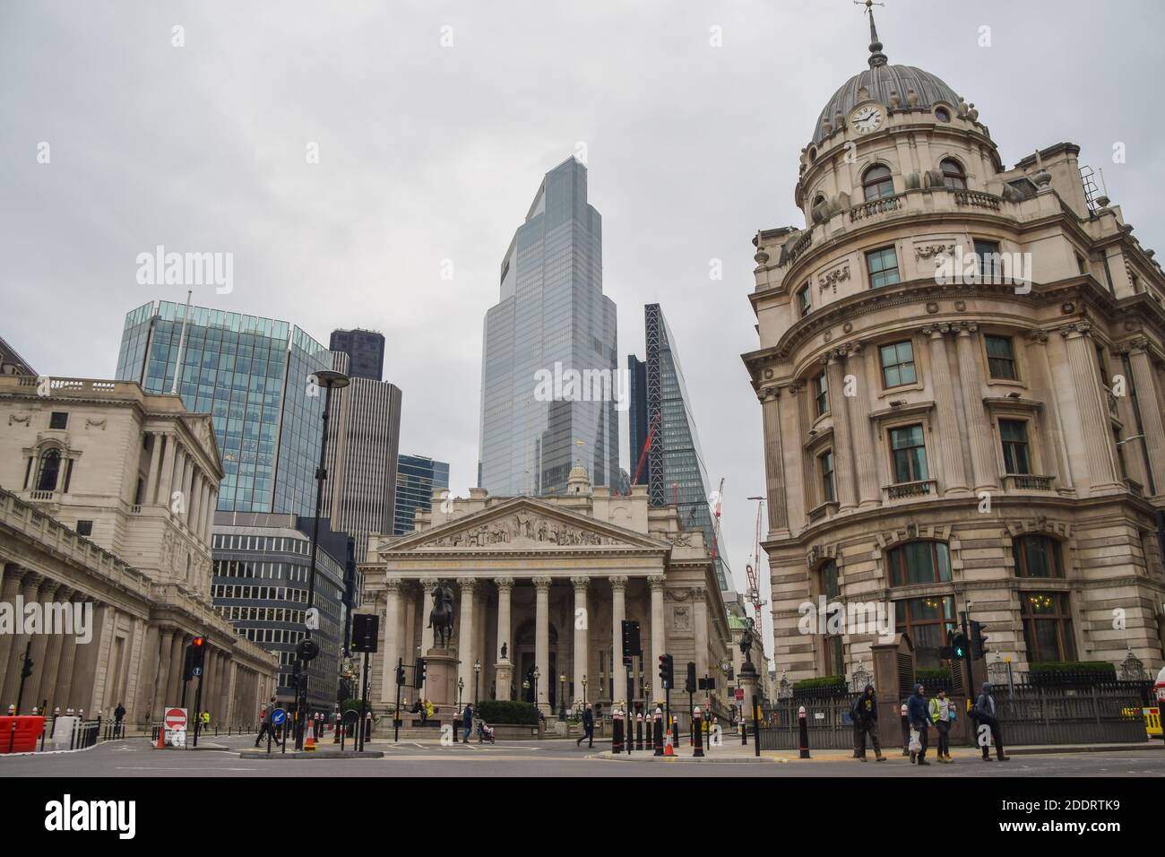 The Royal Exchange, Bank of England and City of London, United Kingdom ...