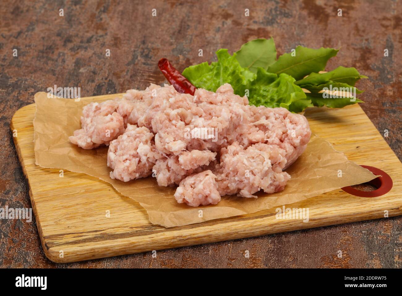 Homemade pork minced meat ready for cooking Stock Photo - Alamy