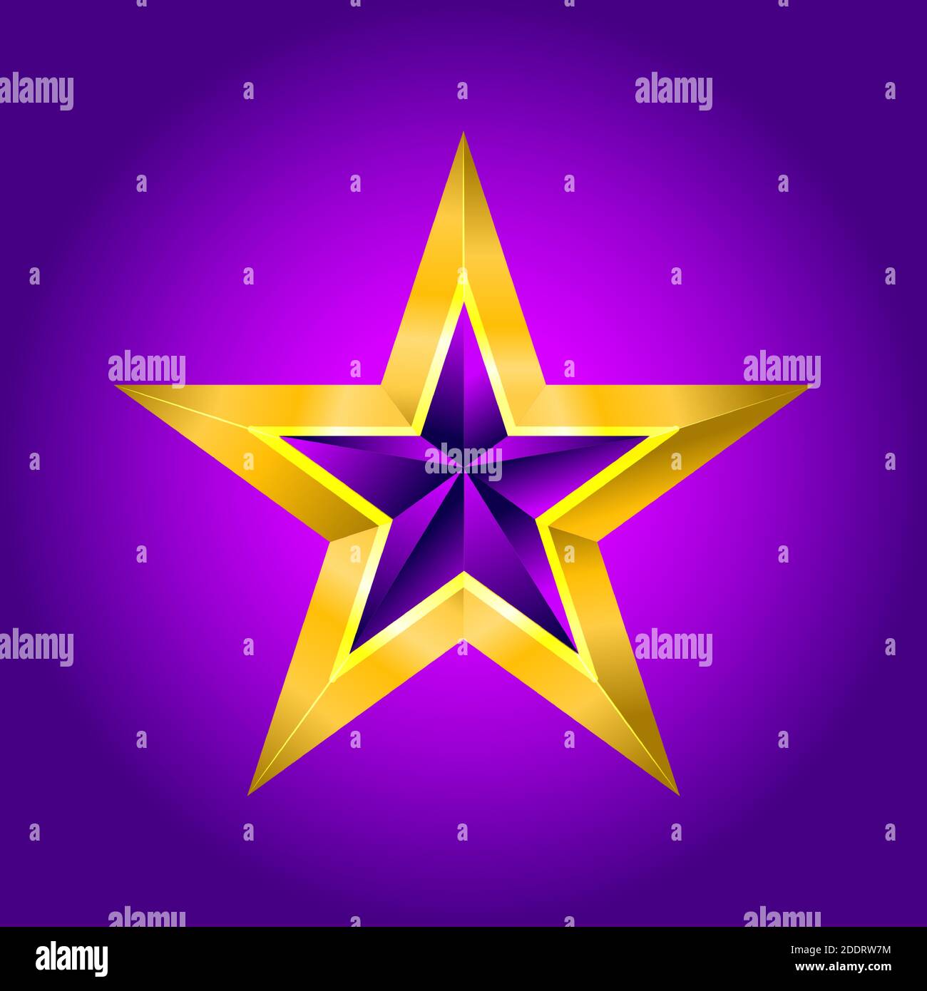 illustration of a purple star on steel background. vector file included ...