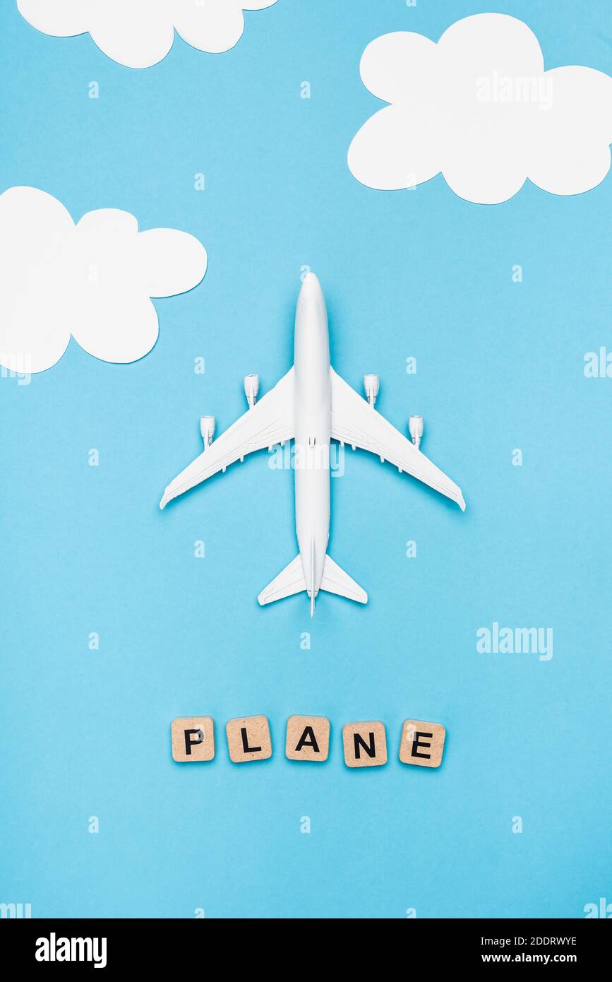 Airplane word background hi-res stock photography and images - Alamy