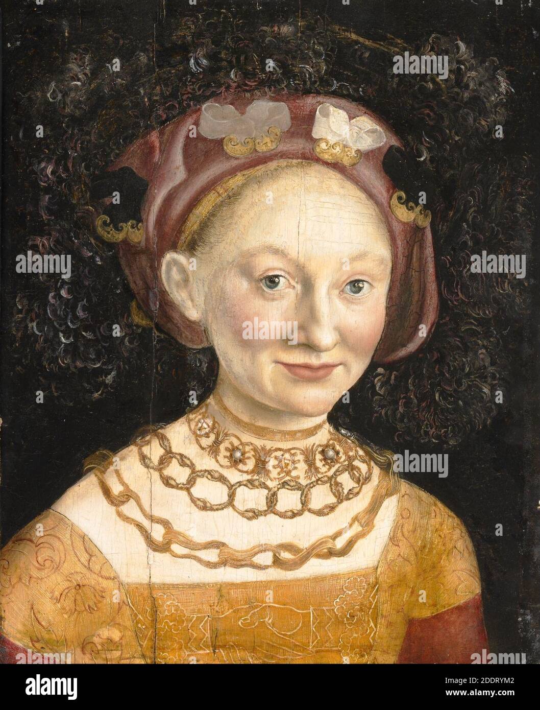 Hans Krell - Portrait of Princess Emilia of Saxony Stock Photo - Alamy