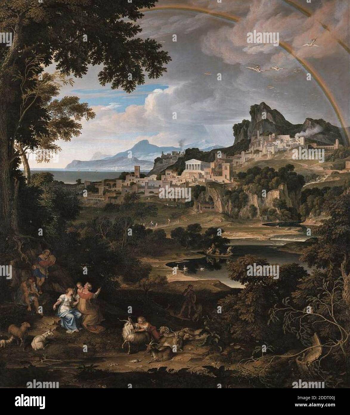 Joseph Anton Koch - Heroic Landscape with Rainbow Stock Photo - Alamy