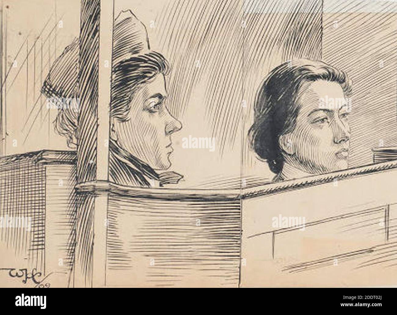 Kitty Byron in the dock Stock Photo - Alamy