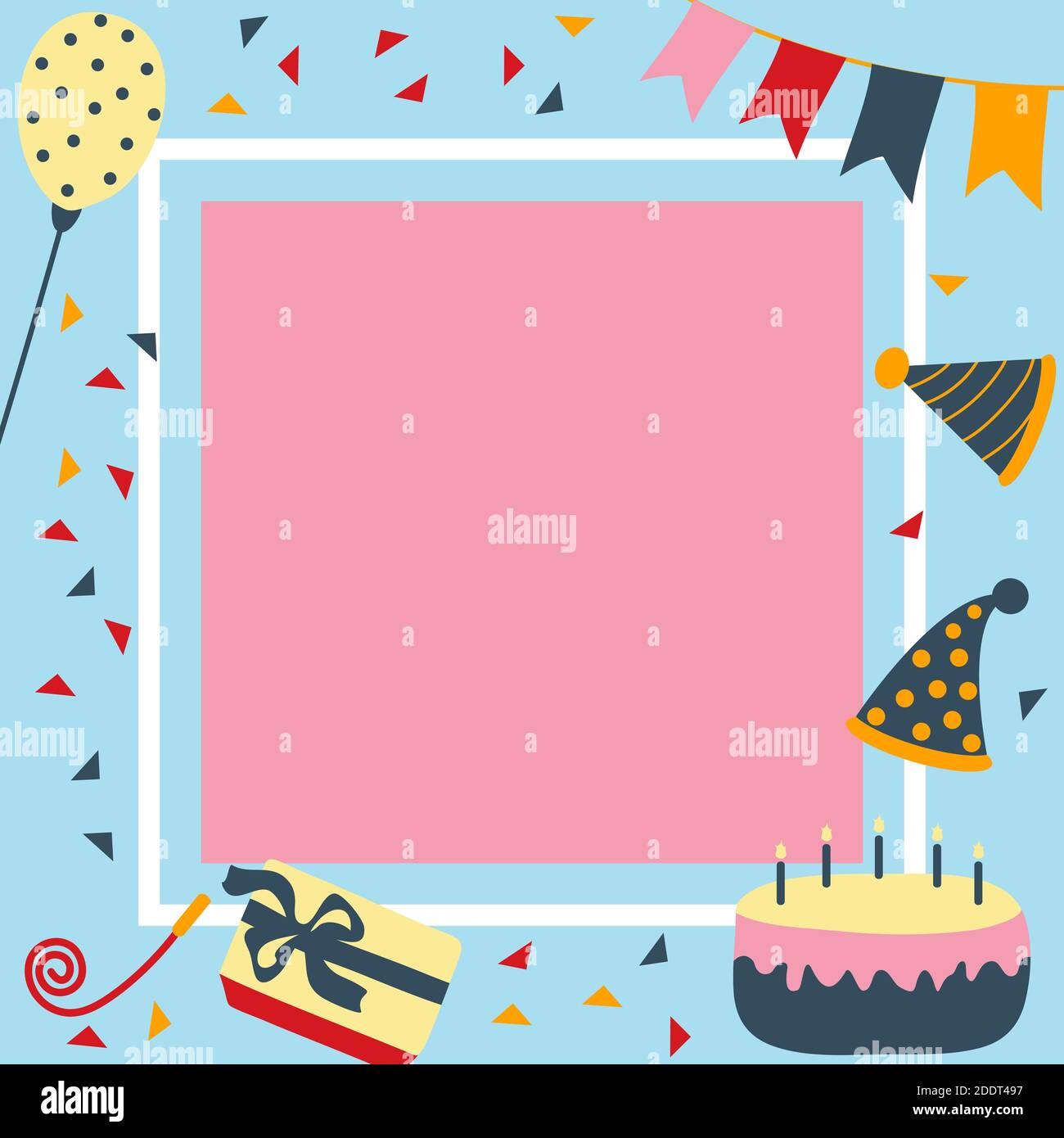 Square birthday card hi-res stock photography and images - Alamy