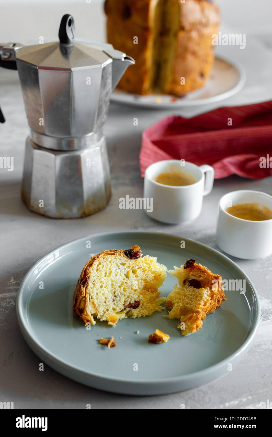 Traditional italian panettone dessert hi-res stock photography and ...