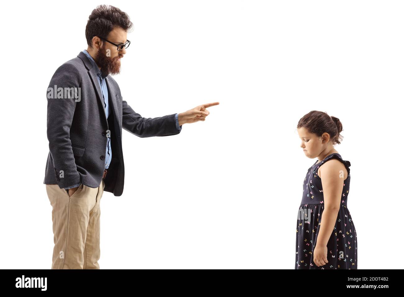 Angry father annoyed daughter hi-res stock photography and images - Alamy