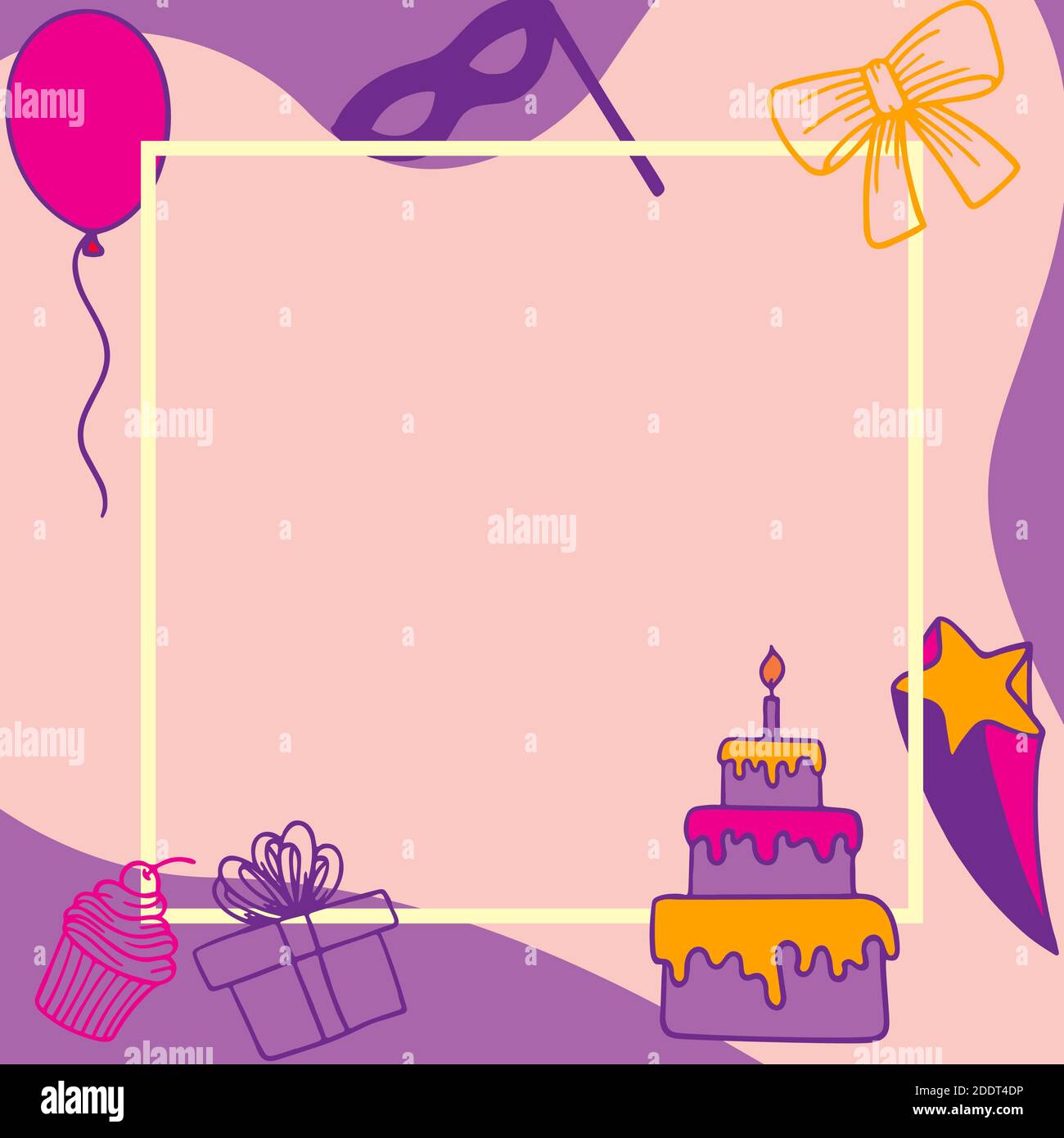 Square birthday card hi-res stock photography and images - Alamy