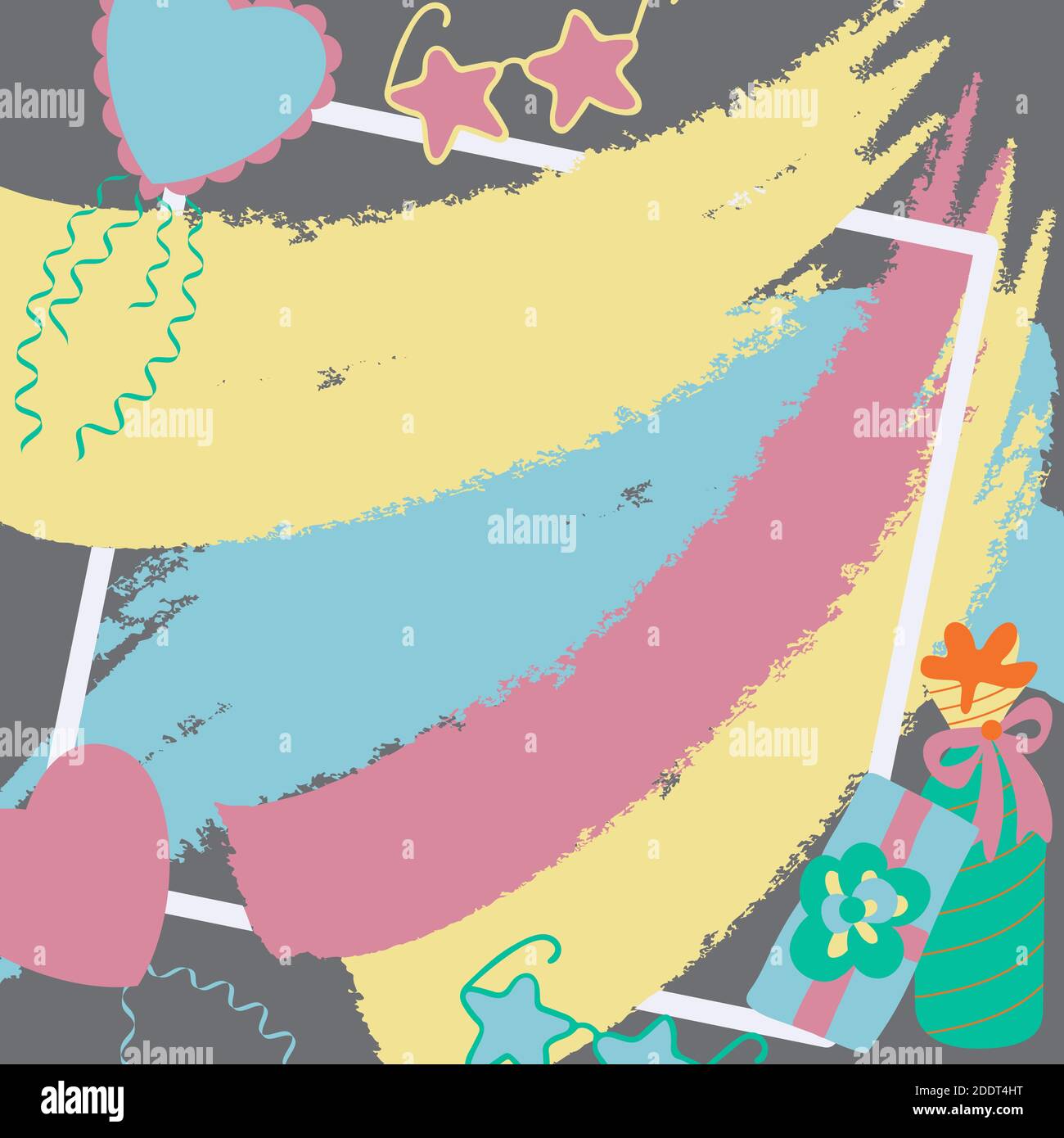 Birthday frames. Celebration. Vector in square Stock Vector Image & Art ...