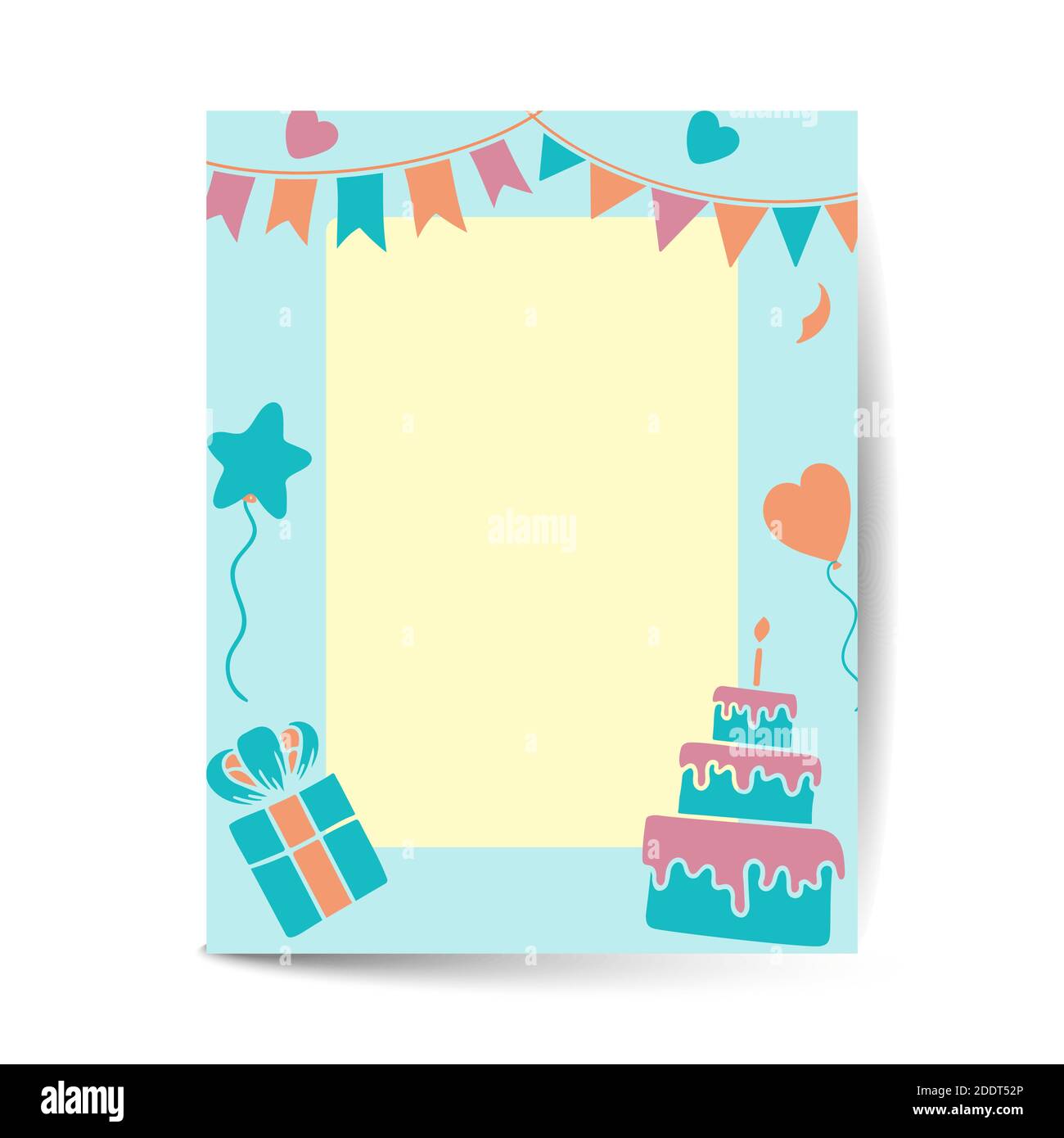 Blue background template boy Cut Out Stock Images & Pictures - Alamy