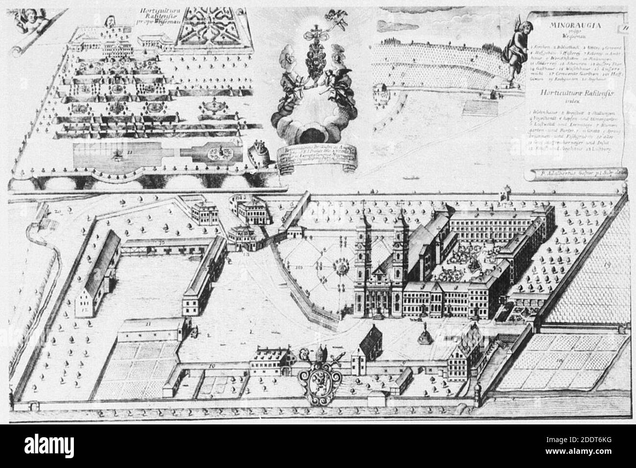 Kloster Weißenau 1763 Stock Photo - Alamy