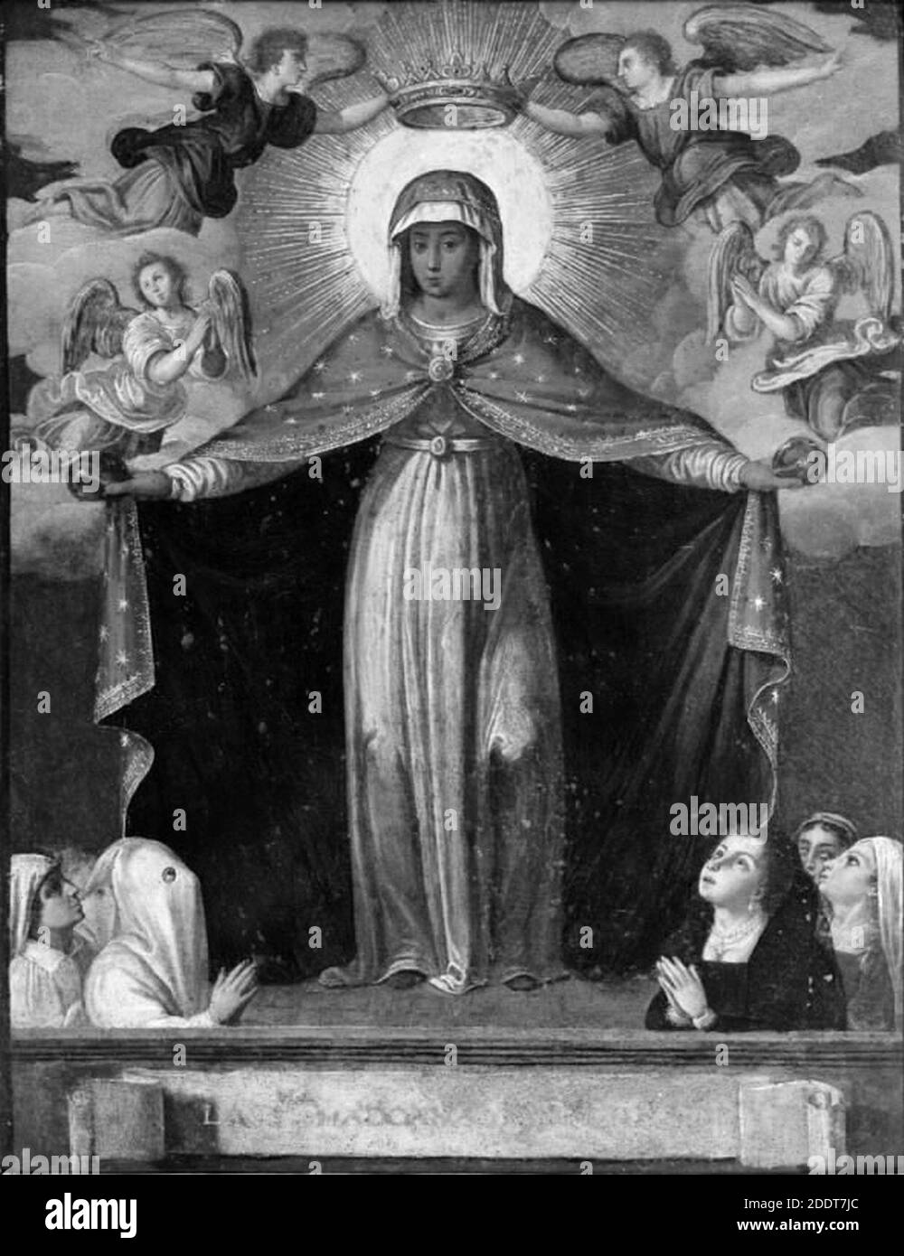 555 Ubekendt - Madonna i en glorie af engle Stock Photo - Alamy