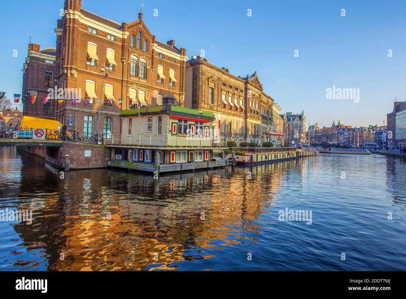 10/17/2016 Amsterdam Netherlandes . Classic view in Amsterdam ...