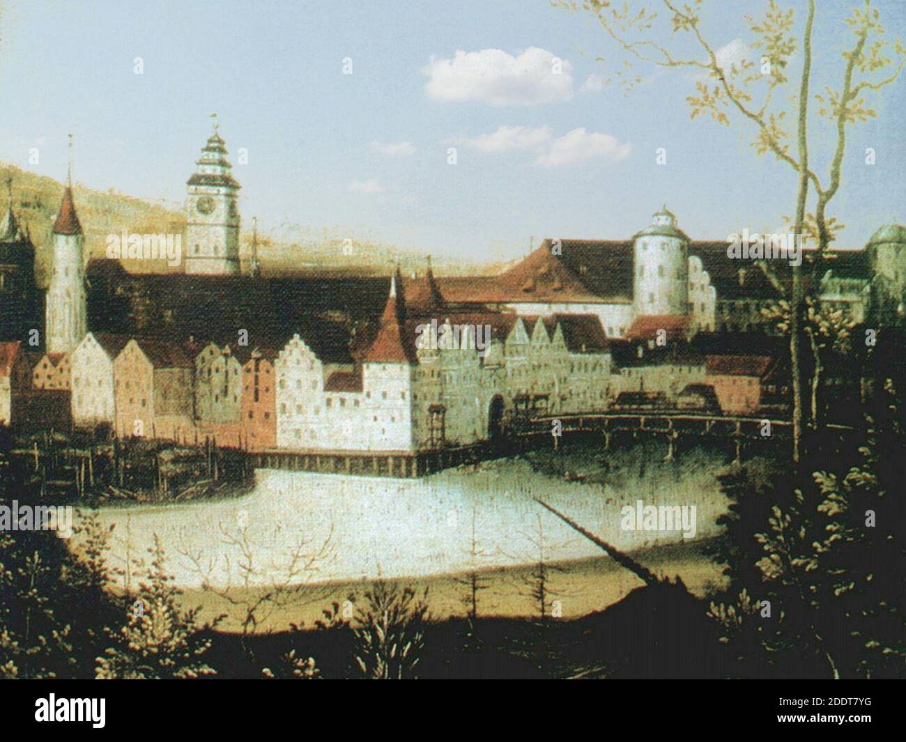 Kneiphof, Schloss und Altstädtische Kirche, 1557 Stock Photo - Alamy