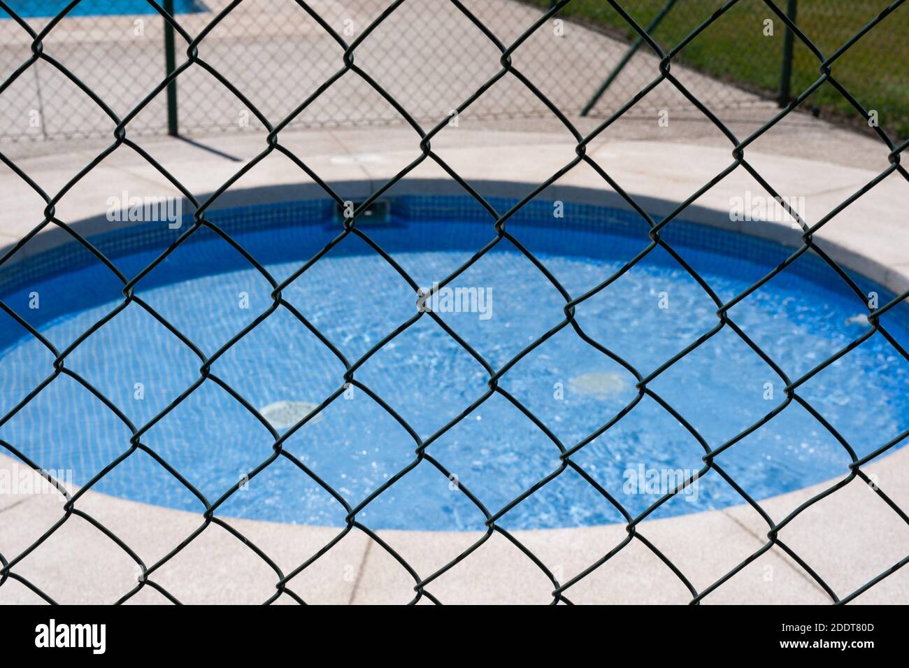 calm pool blue water stair curb summer calm Stock Photo - Alamy