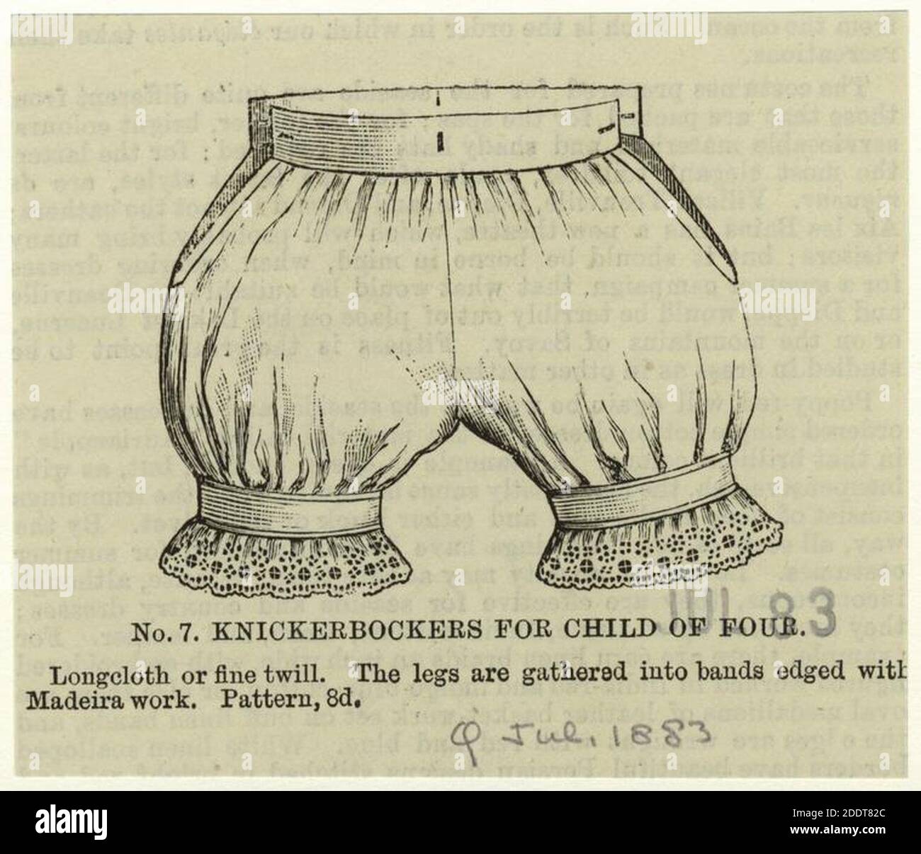 Knickerbockers for a child of four (1883 Stock Photo - Alamy