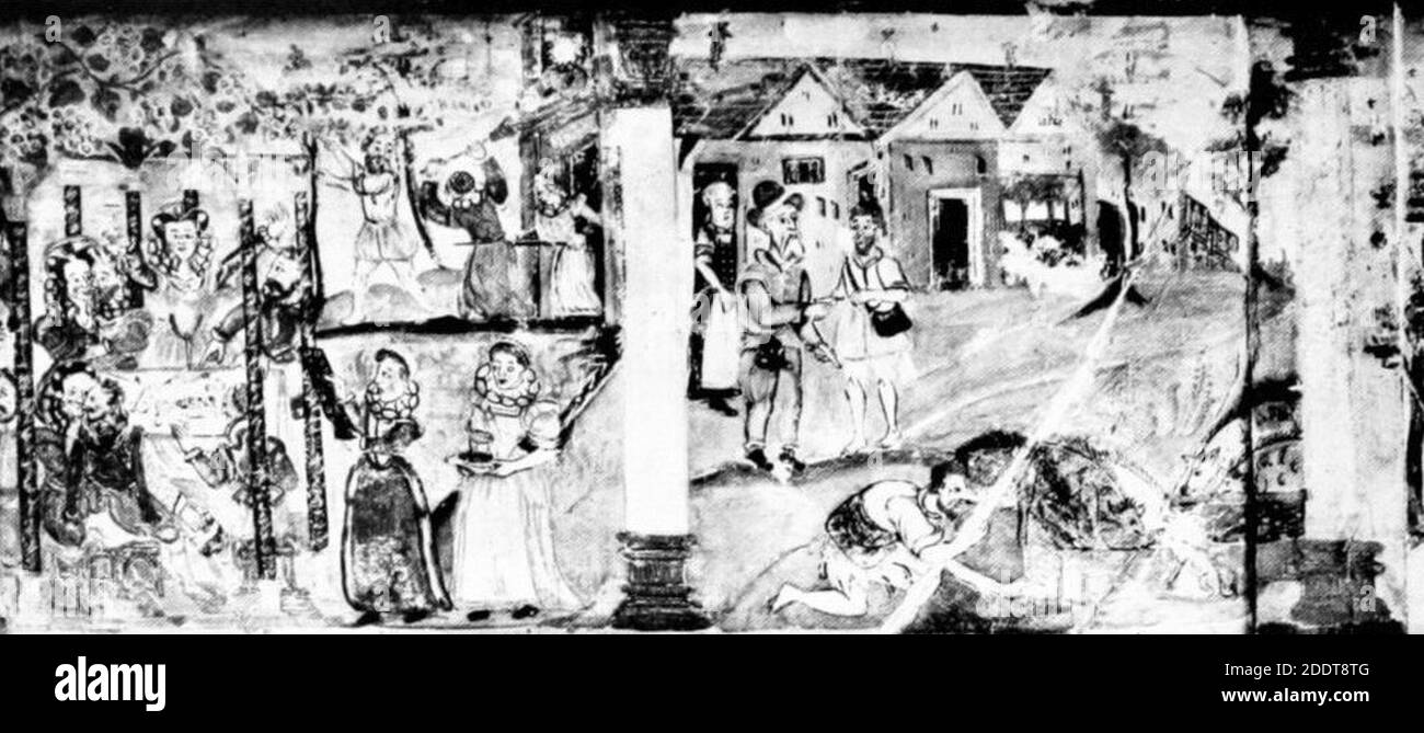 Painting exterior wall Black and White Stock Photos & Images - Alamy