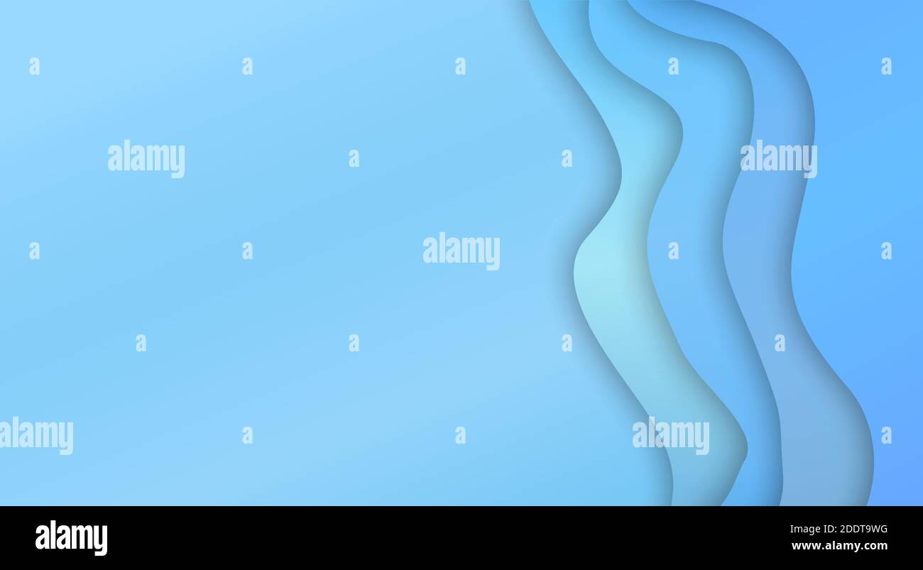 . Wavy, undulating lines, curves. Free space for recording Stock Vector ...