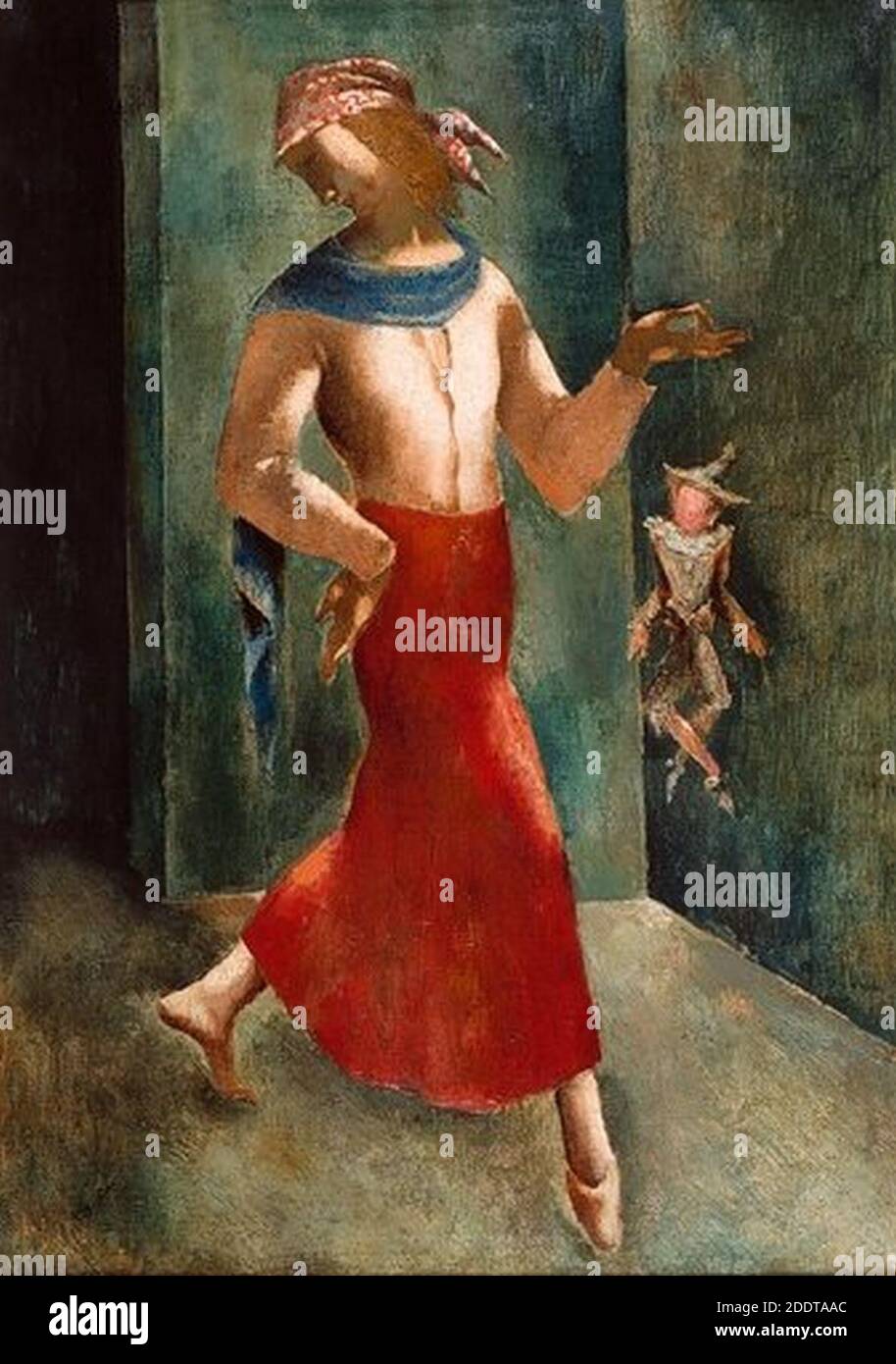 Kobieta i pajac Stock Photo - Alamy