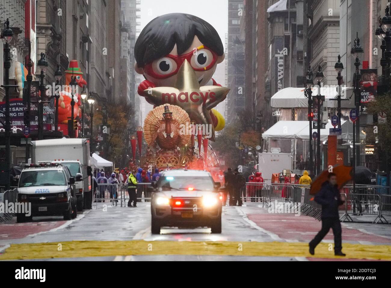 New York, New York, USA. 26th Nov, 2020. The Tom Turkey float at the ...