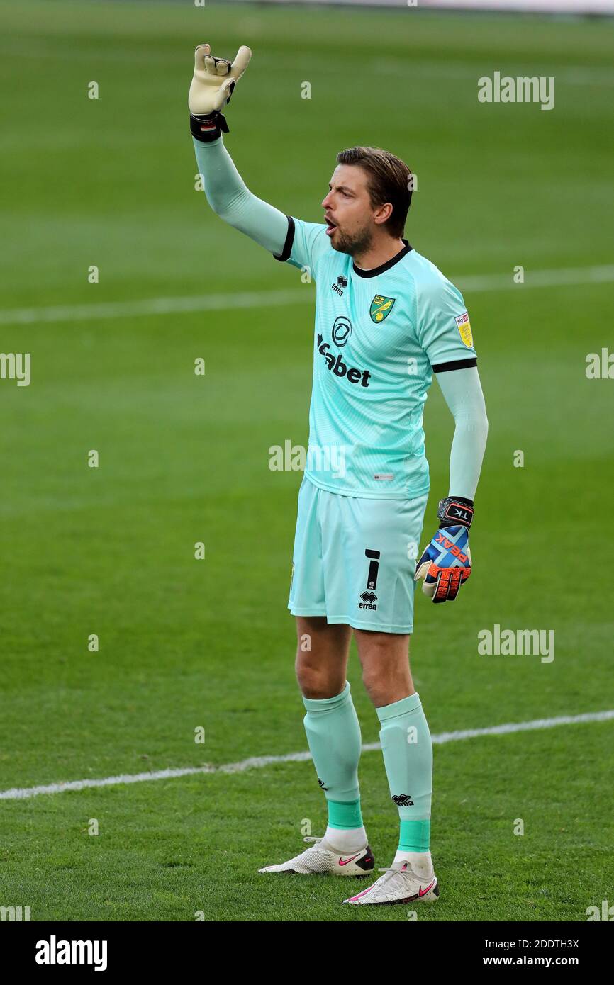 Norwich City goalkeeper Tim Krul during the Sky Bet Championship match ...