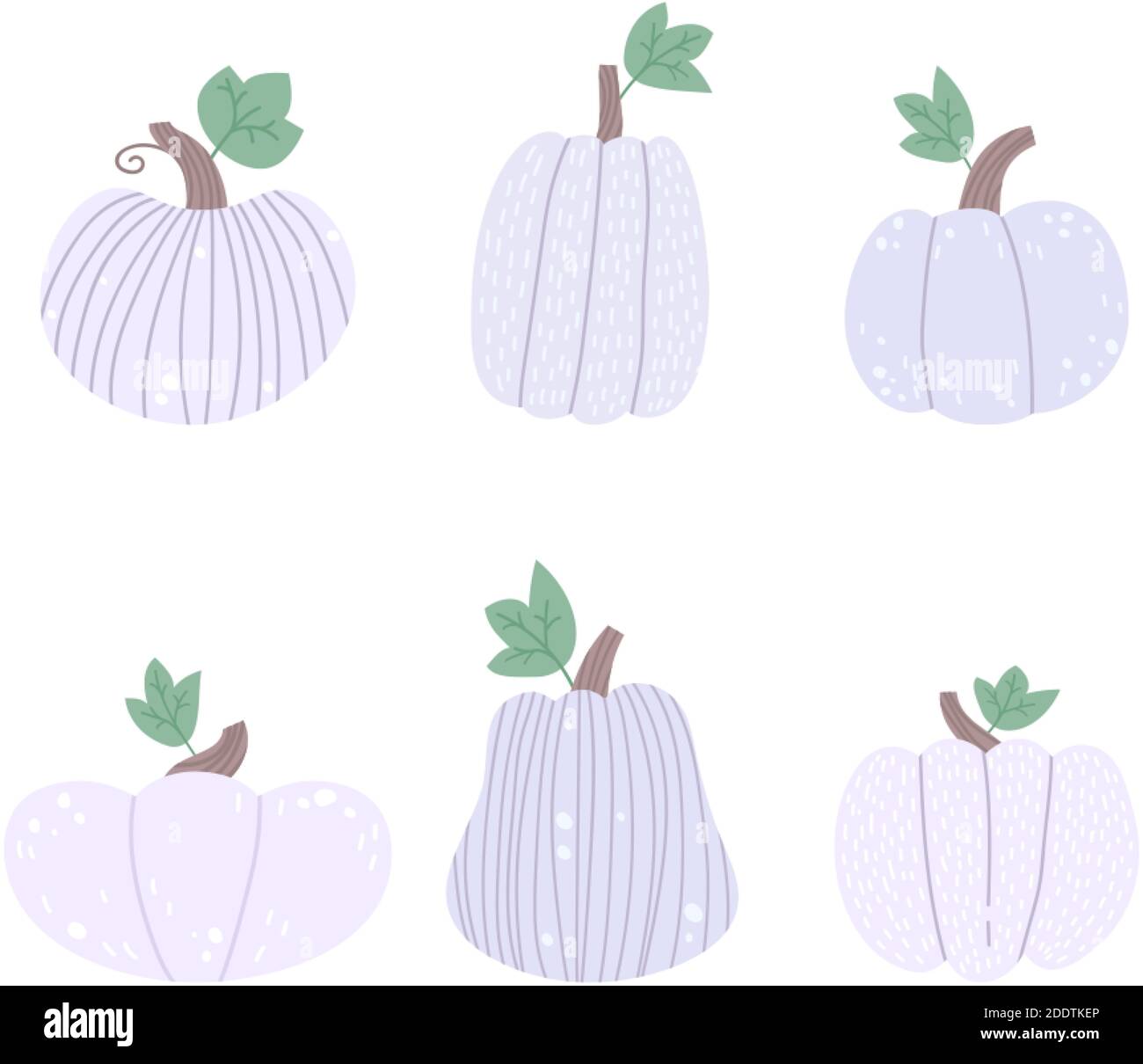 Simple pumpkin set cute Cut Out Stock Images & Pictures - Alamy