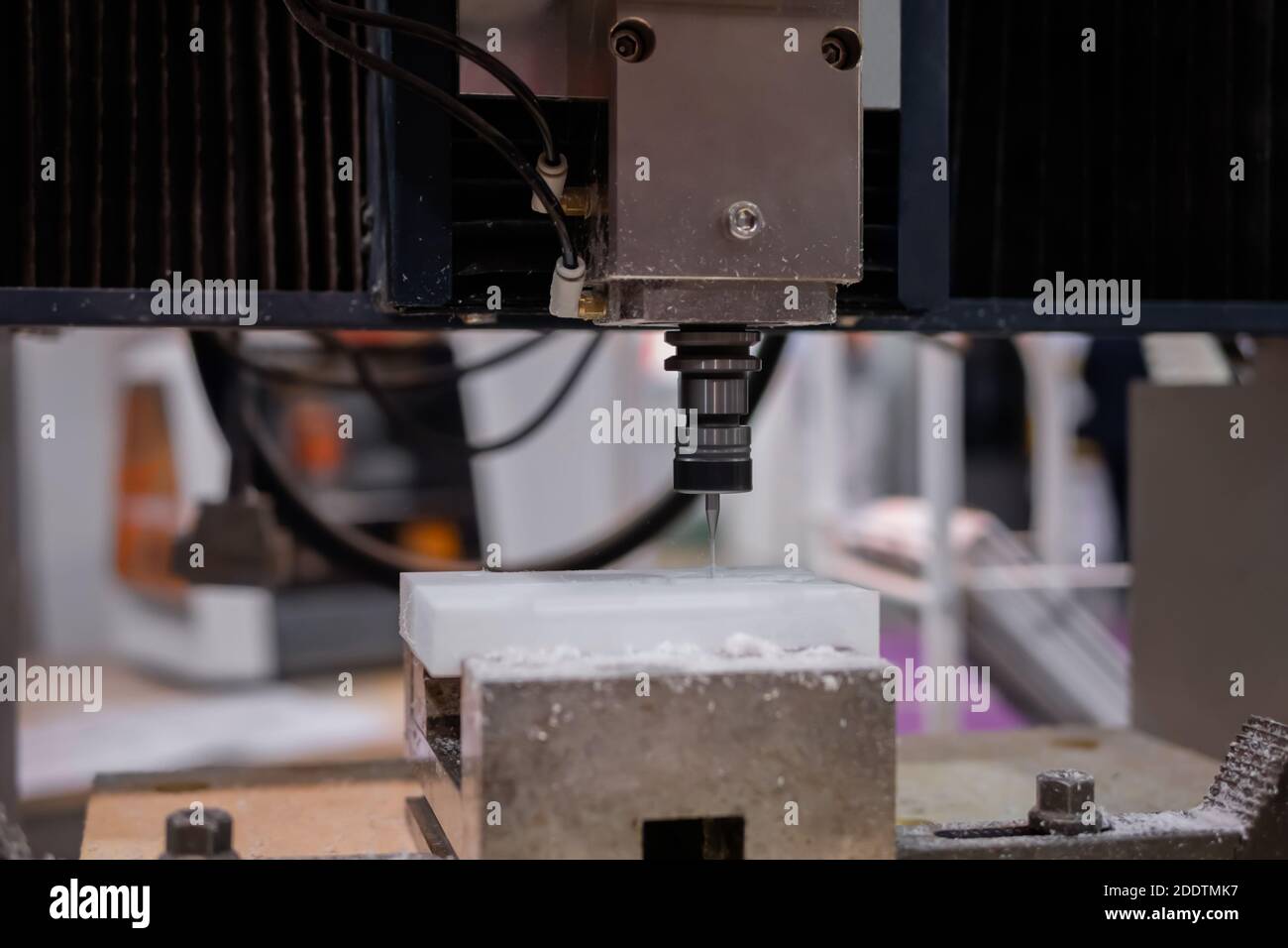 Turning milling machine cutting acrylic artificial stone workpiece ...