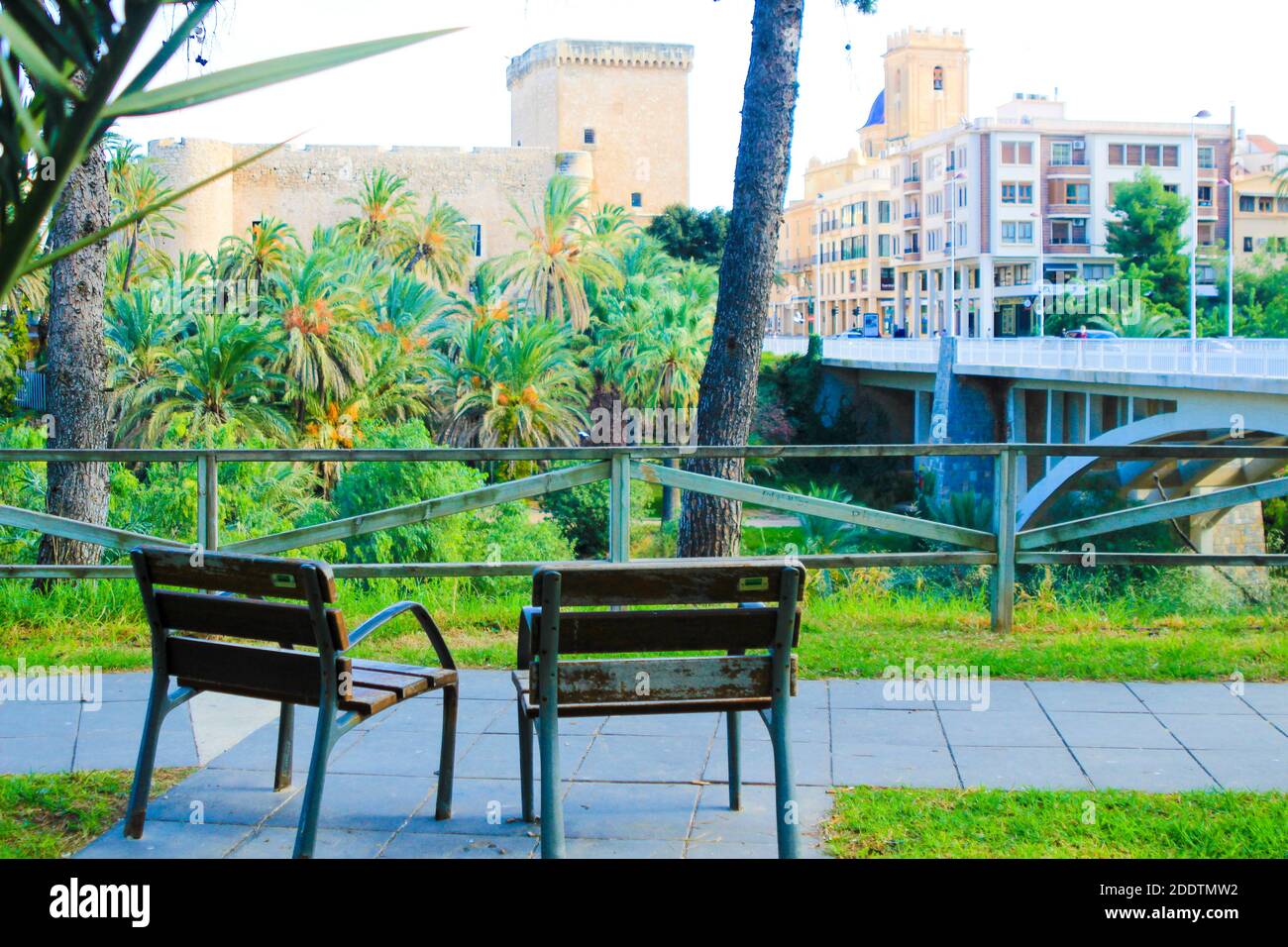 Elche, Alicante, Spain- November 16, 2020 - Landscape of the hillside ...
