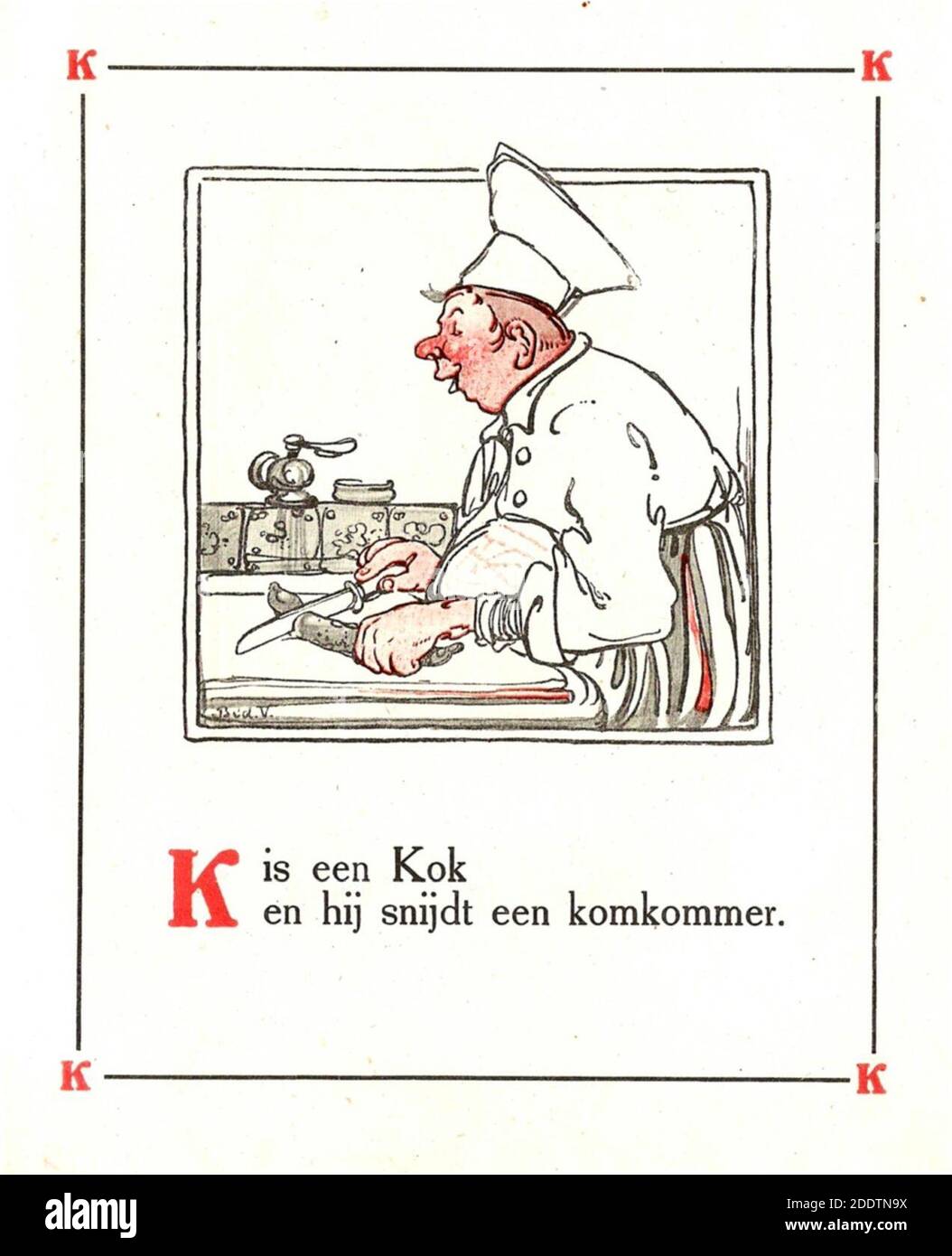 Kok uit A dat is Aafje (1918) van Bas van der Veer Stock Photo - Alamy