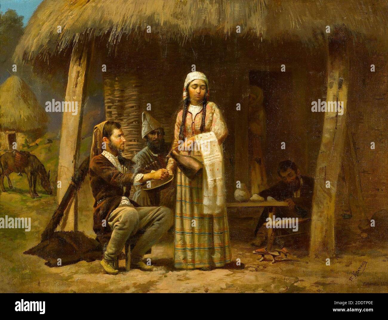 Kolchin P. P. Noble Intentions. Tbilisi. 1880 Stock Photo - Alamy