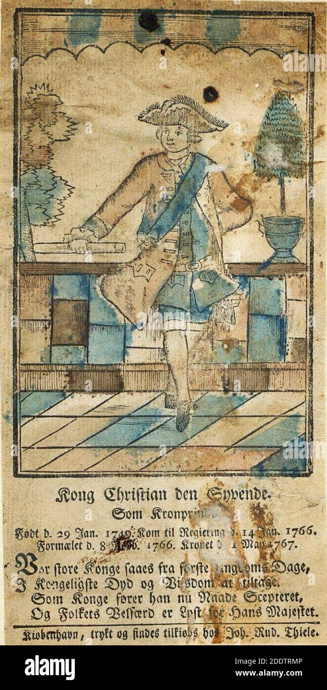 Kong Christian den Syvende Som Kronprins Stock Photo - Alamy