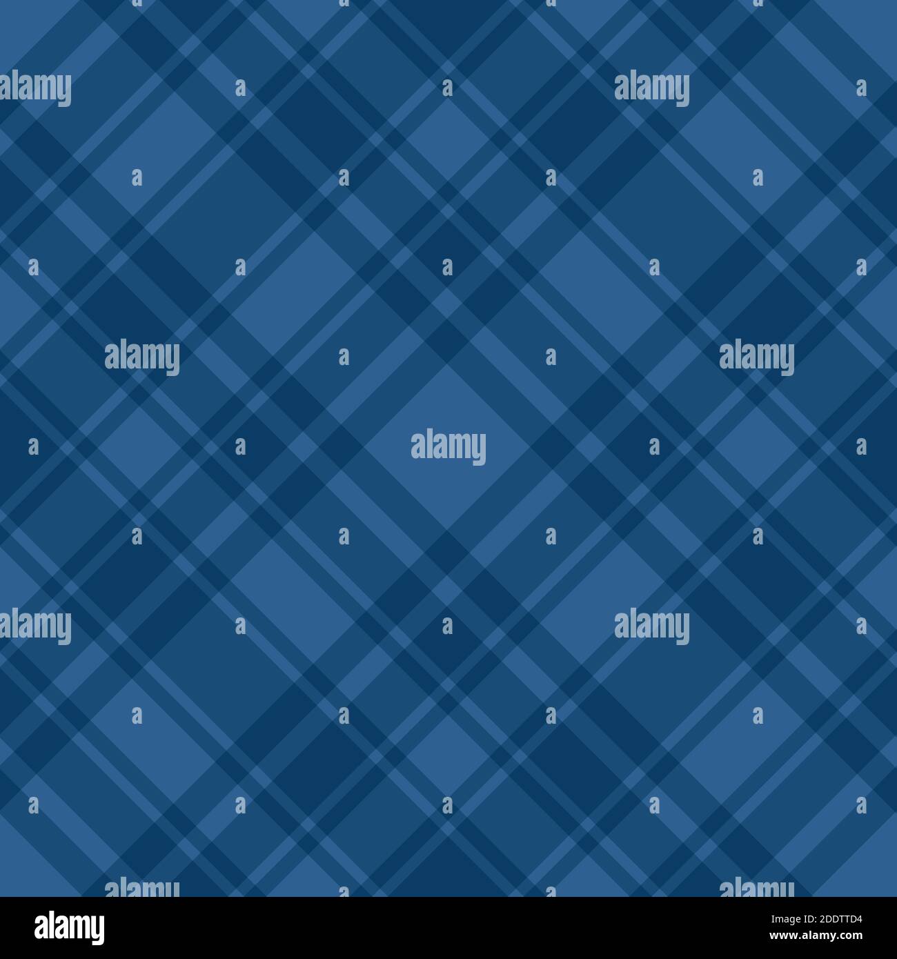 Blue checkered seamless pattern. Vector cage abstract background. Trend lumberjack Merry ...