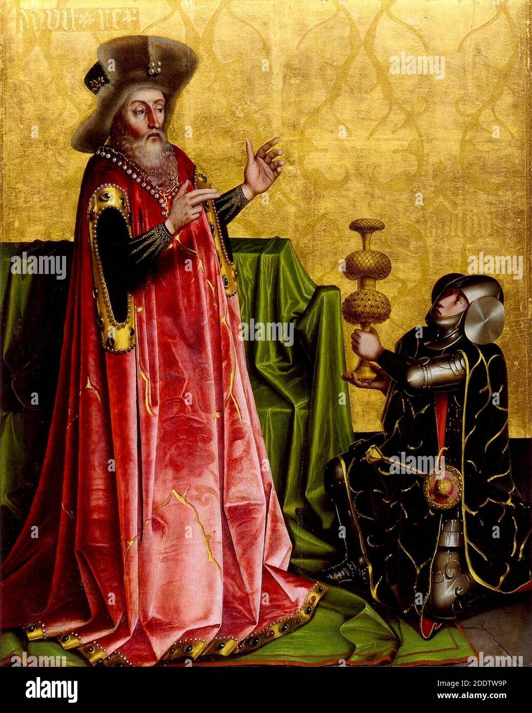 Konrad Witz - Abisai vor David - Heilsspiegelaltar Basel Stock Photo - Alamy