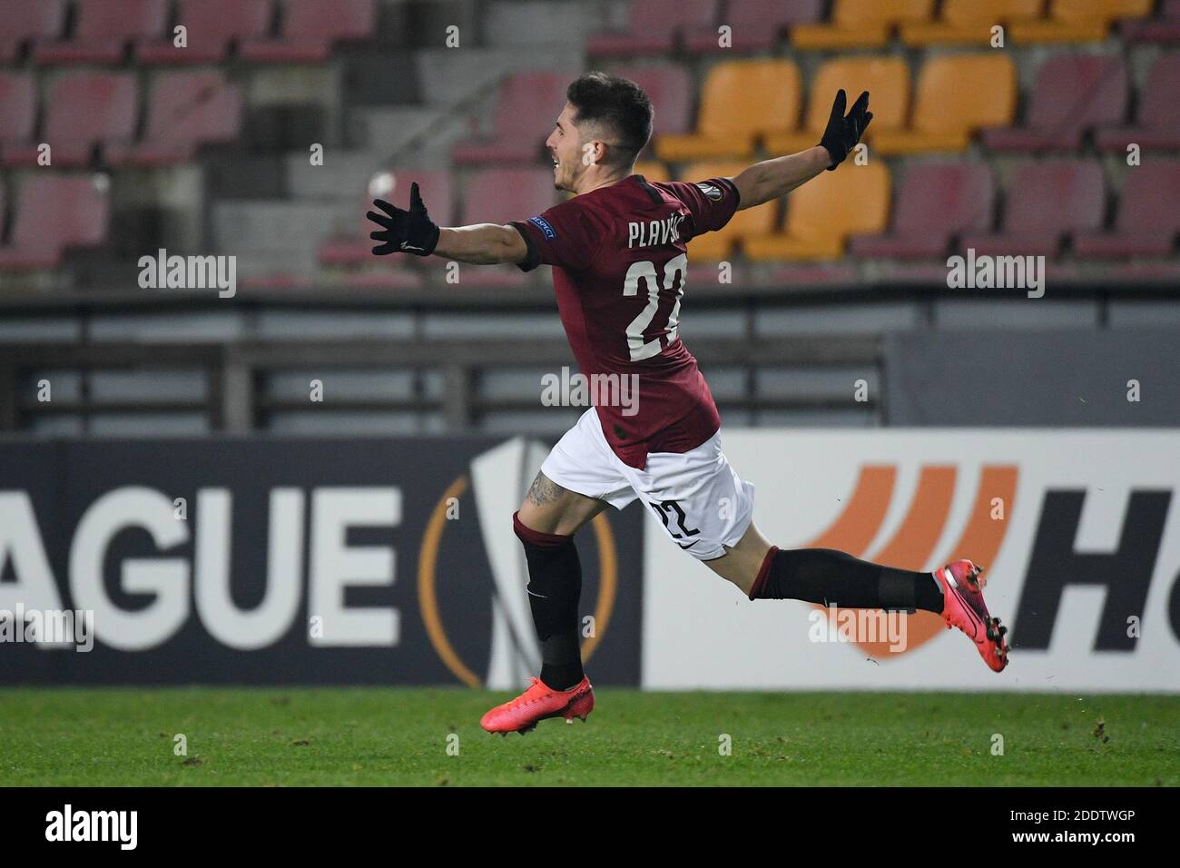 Prague, Czech Republic. 26th Nov, 2020. Srdjan Plavsic of Sparta ...