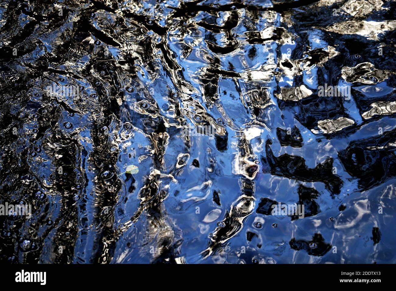 Photo background of blue shiny water in a mountain river Stock Photo ...