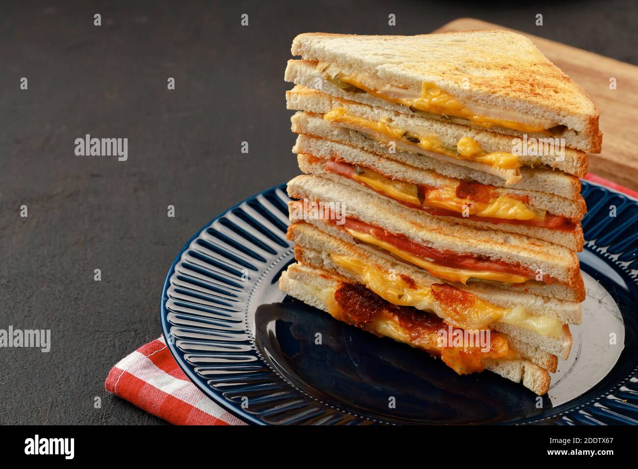 Triangle sandwiches hi-res stock photography and images - Alamy