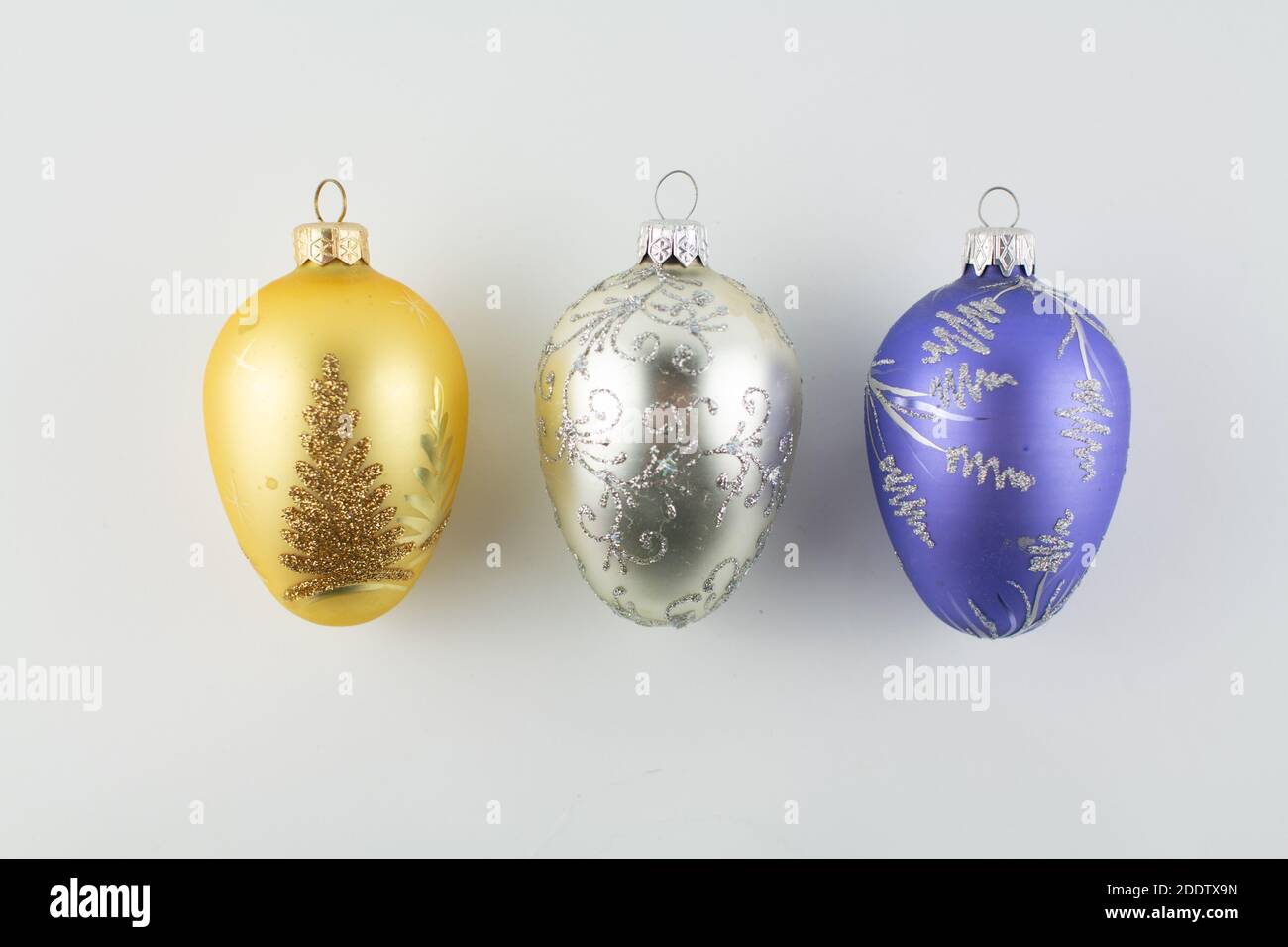 a set of beautiful balls for the Christmas tree Stock Photo - Alamy