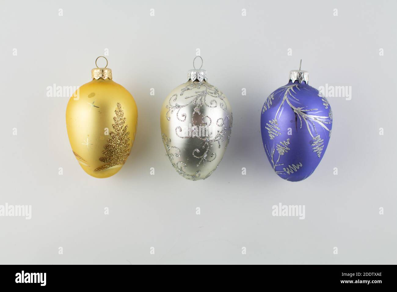 a set of beautiful balls for the Christmas tree Stock Photo - Alamy