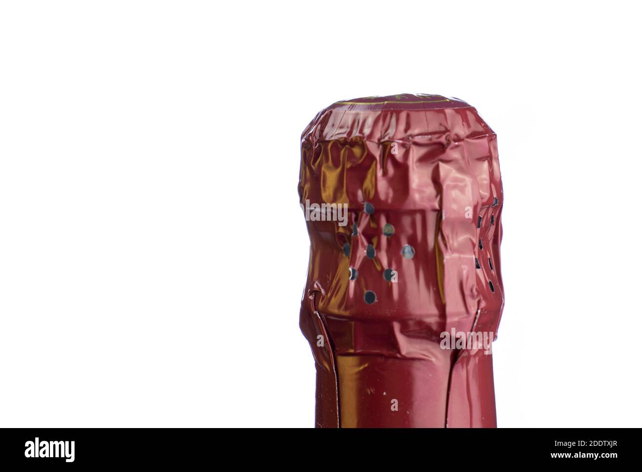 Tasty champagne isolated on white background. Non-alcoholic champagne ...
