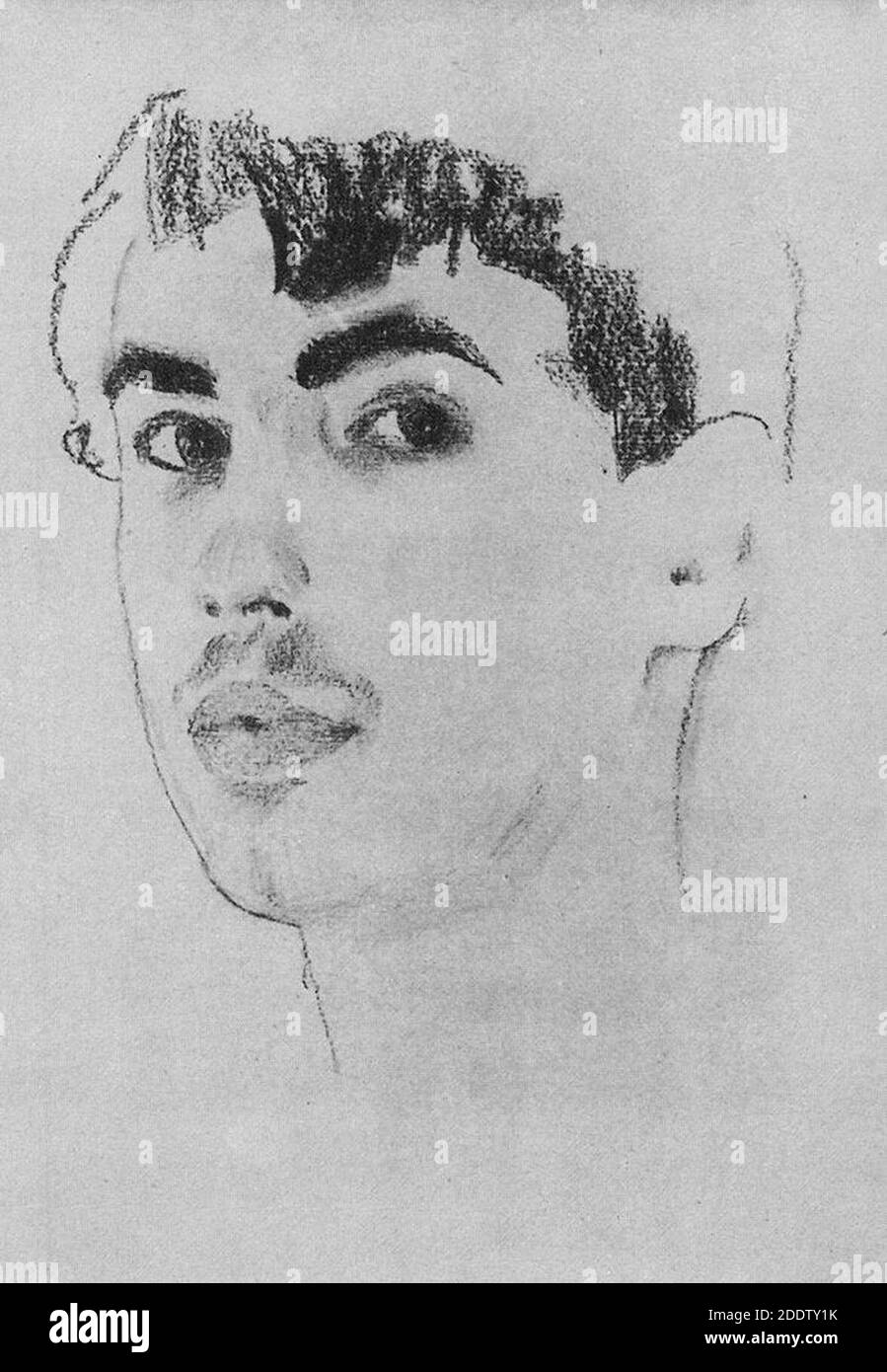 Konstantin Somov - portrait-of-n-poznyakov Stock Photo - Alamy