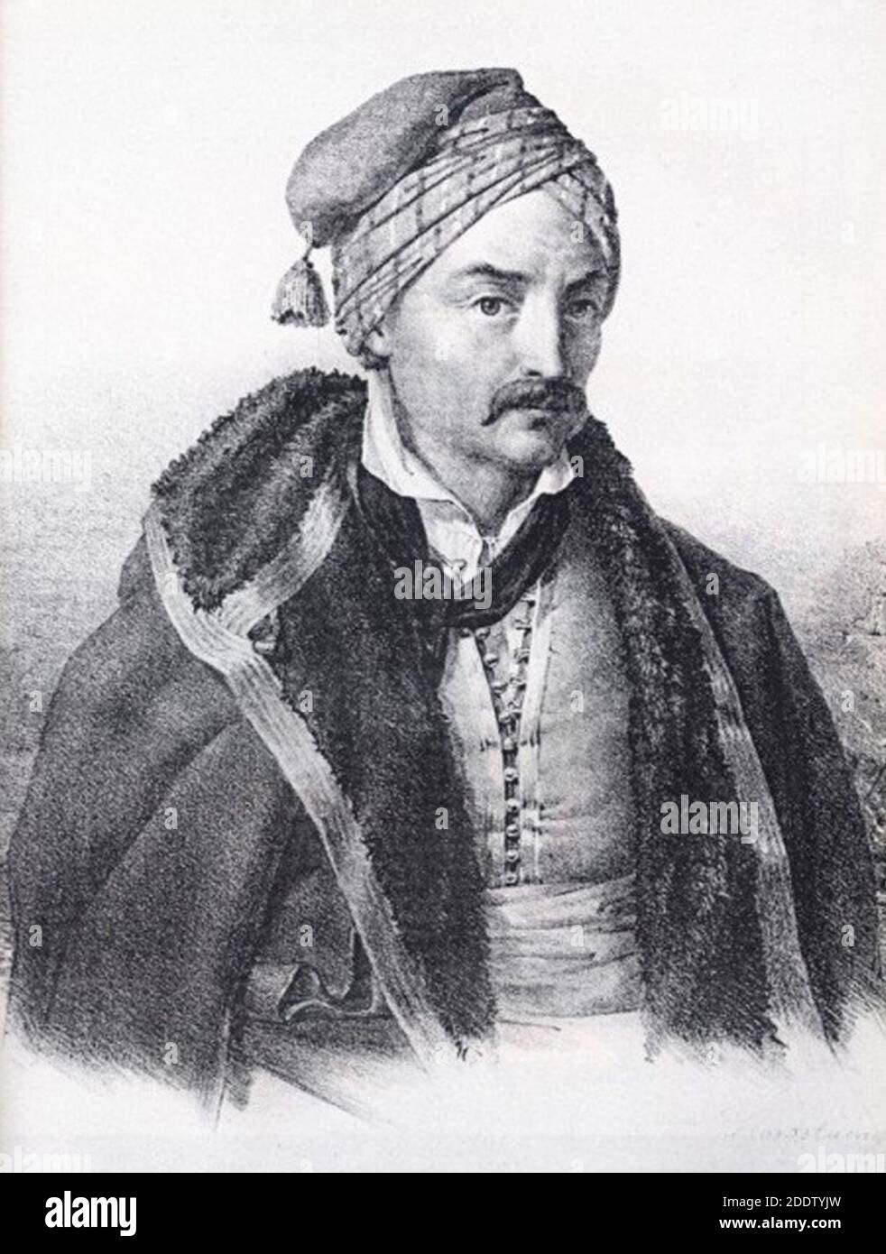 Konstantinos Kanaris lithography by Karl Krazeisen Stock Photo - Alamy
