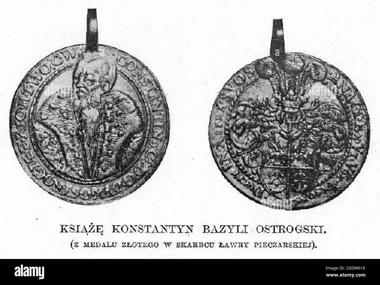 Konstanty Bazyli Ostrogski medal Stock Photo - Alamy