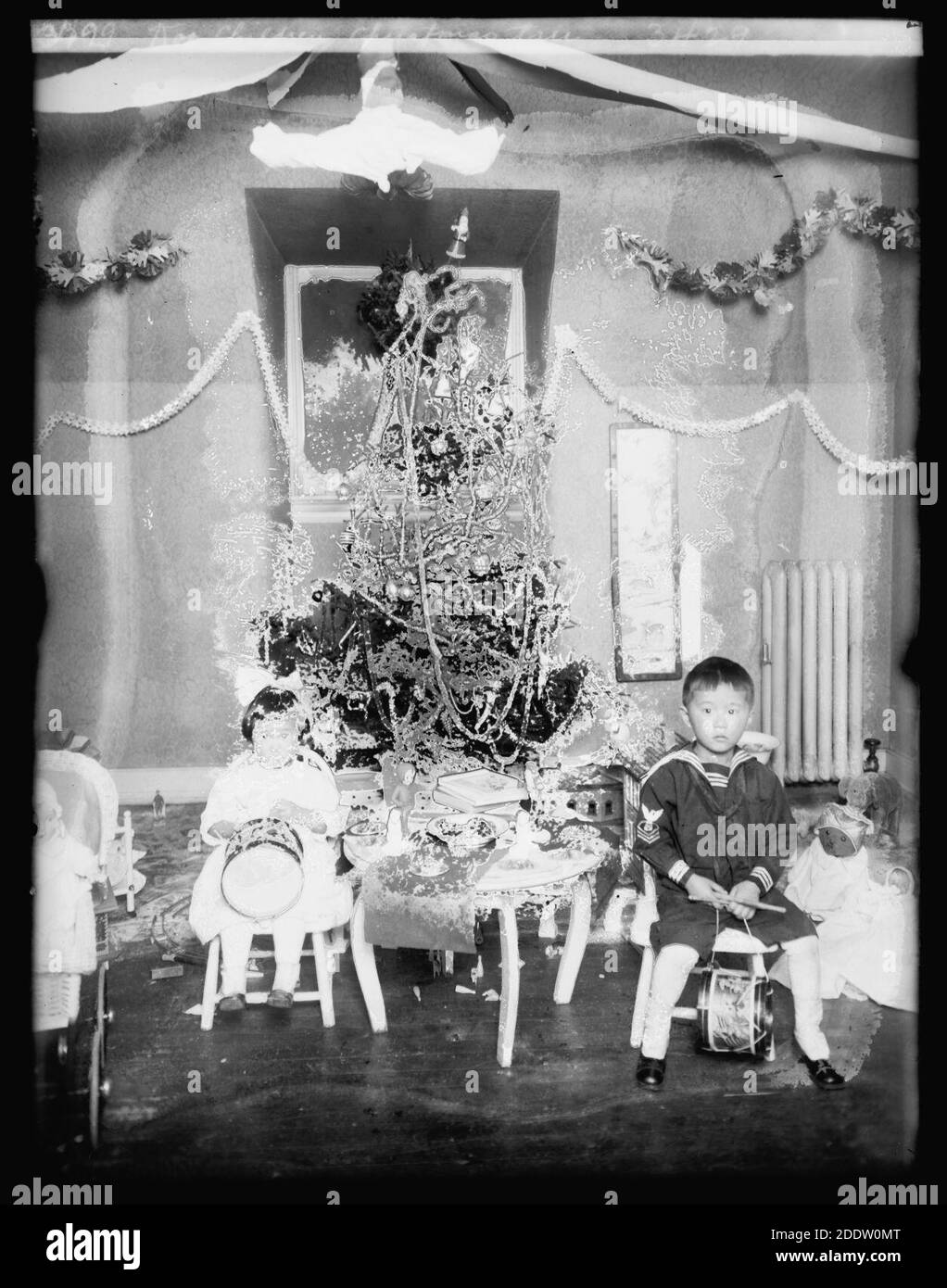 Classical christmas tree Black and White Stock Photos & Images - Alamy