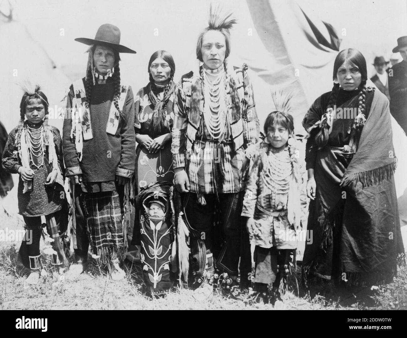Kootenai family in 1907 Stock Photo - Alamy
