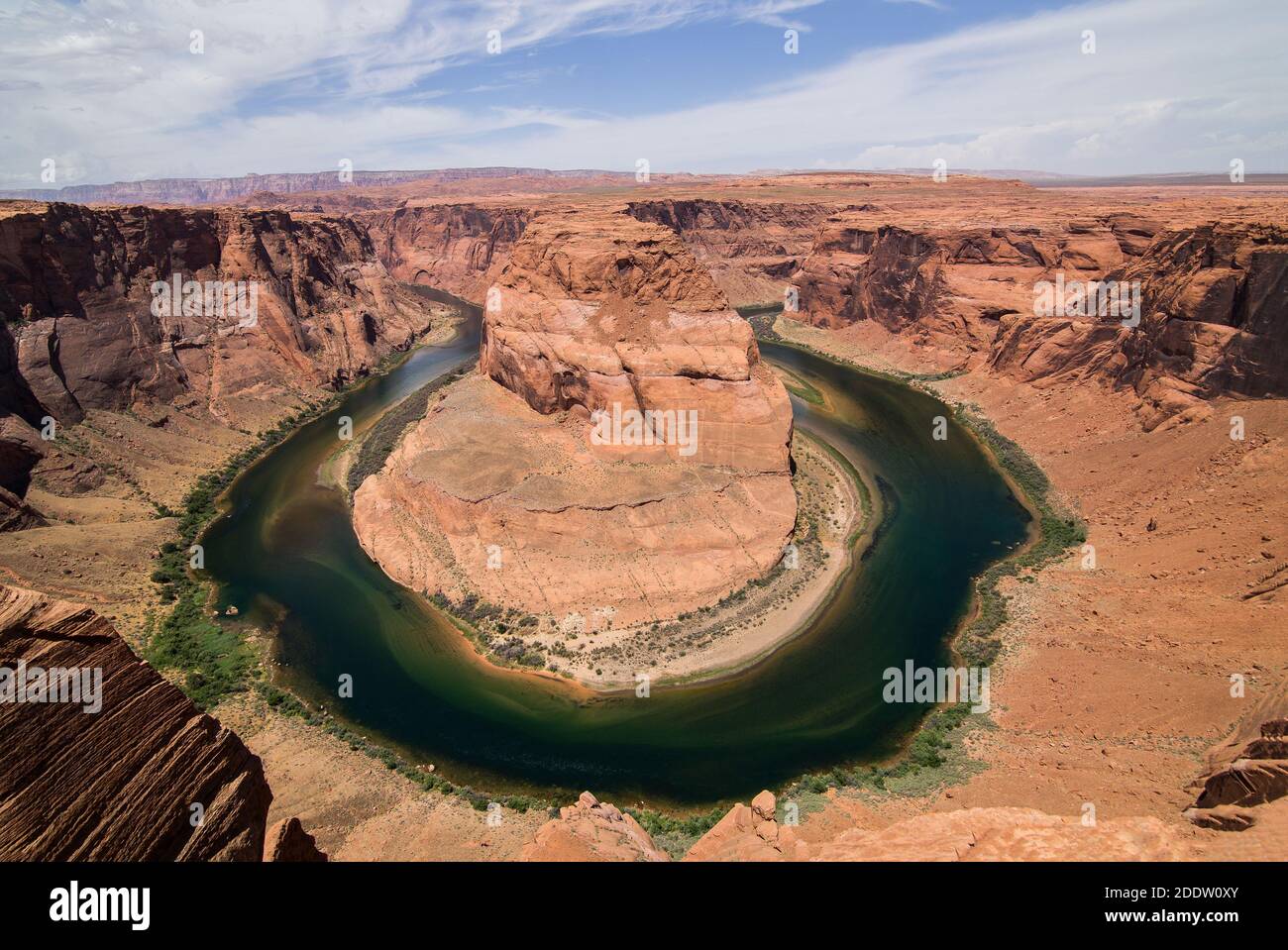 Arizona Horseshoe Bend meander of Colorado River in Glen Canyon Stock ...