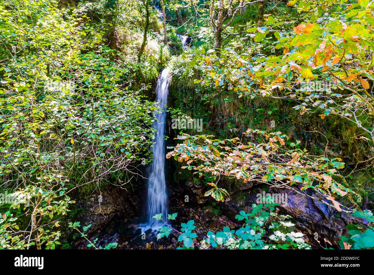 River Alba Trail. The trail then runs between high vertical walls ...
